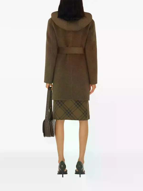 Burberry Hooded Belted Coat