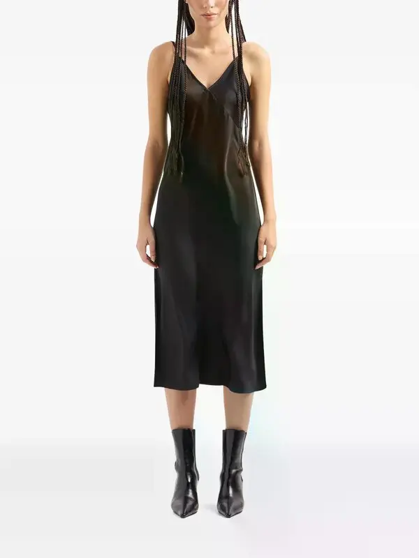 Armani Exchange V-neck Slip Dress