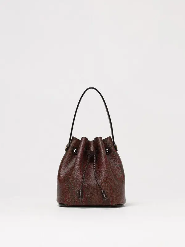 Etro Paisley Print Bucket Bag - Gnawed Blue