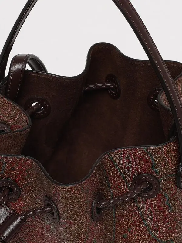 Etro Paisley Print Bucket Bag - Gnawed Blue