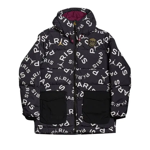JORDAN X Paris Saint-germain Down Aop Parka - Black