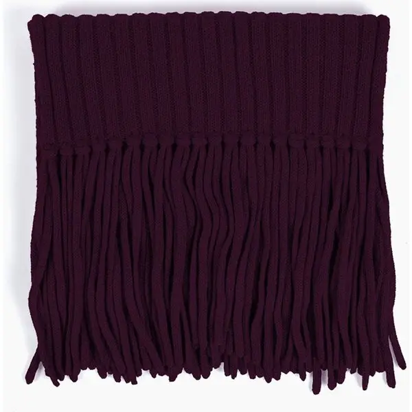 SSKEIN Fringe Scarf - Aubergine