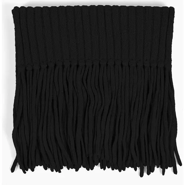 SSKEIN Fringe Scarf - Black