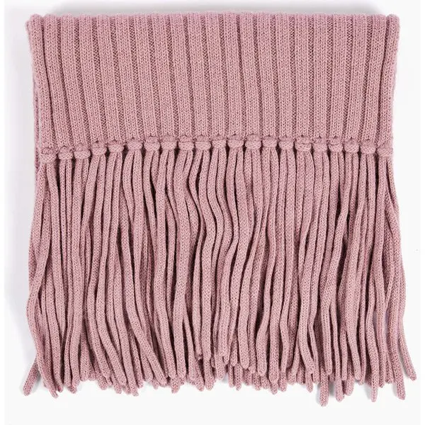 SSKEIN Fringe Scarf - Cameo Pink