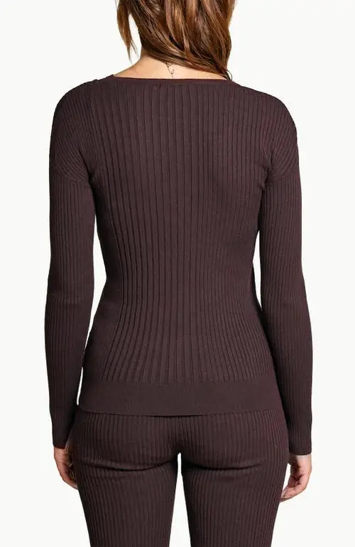 OYUN Ribbed Crew Neck Pullover - Acai