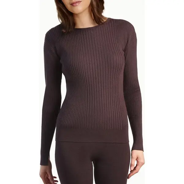 OYUN Ribbed Crew Neck Pullover - Acai