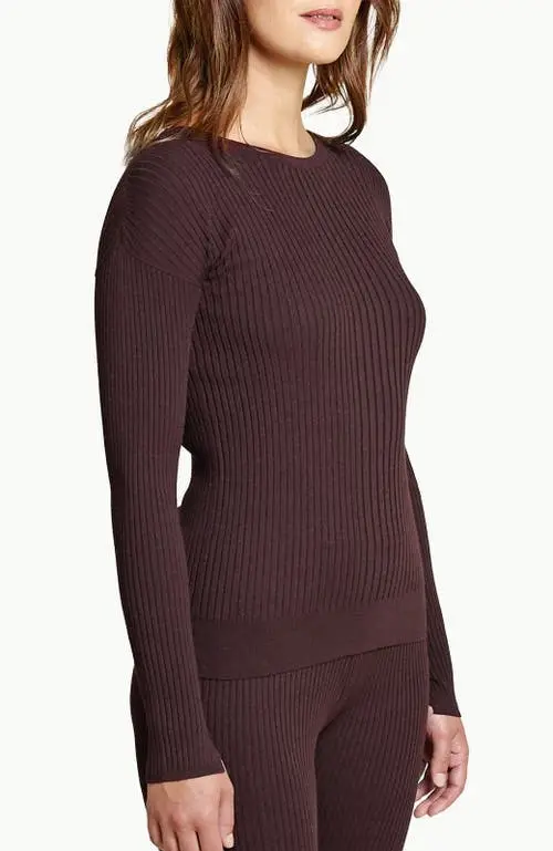 OYUN Ribbed Crew Neck Pullover - Acai