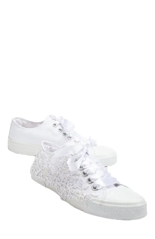 FOREVER & ALWAYS SHOES Shelby Lace Bridal Sneakers