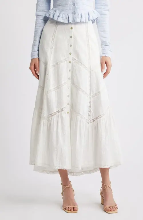 LoveShackFancy Ritson Cotton Skirt