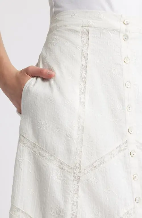LoveShackFancy Ritson Cotton Skirt