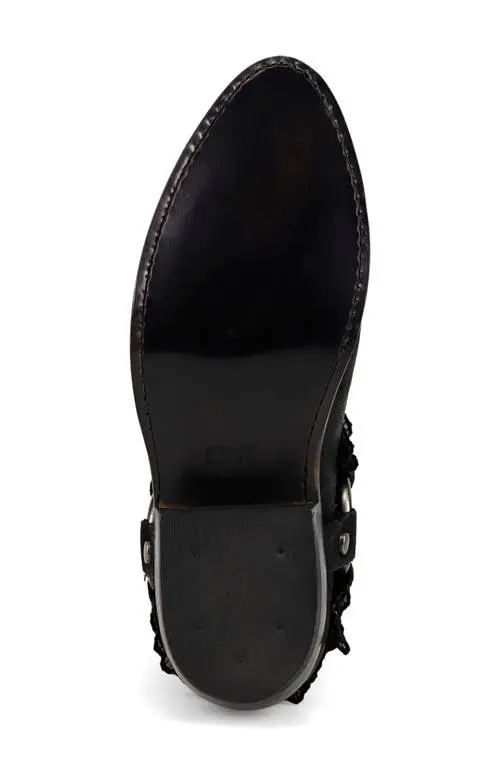 THE FRYE COMPANY Billy Ruffle Harness Booties