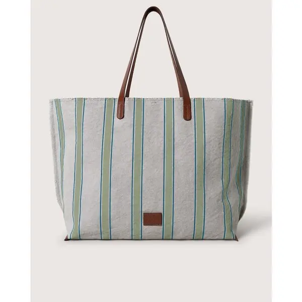 GRAF LANTZ Hana Canvas Boat Bag - Juniper/sienna