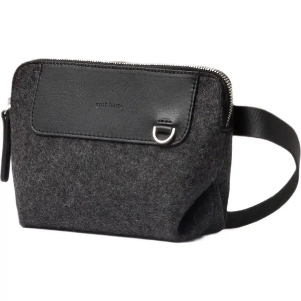 GRAF LANTZ Bedford Merino Wool Belt Bag - Charcoal Black