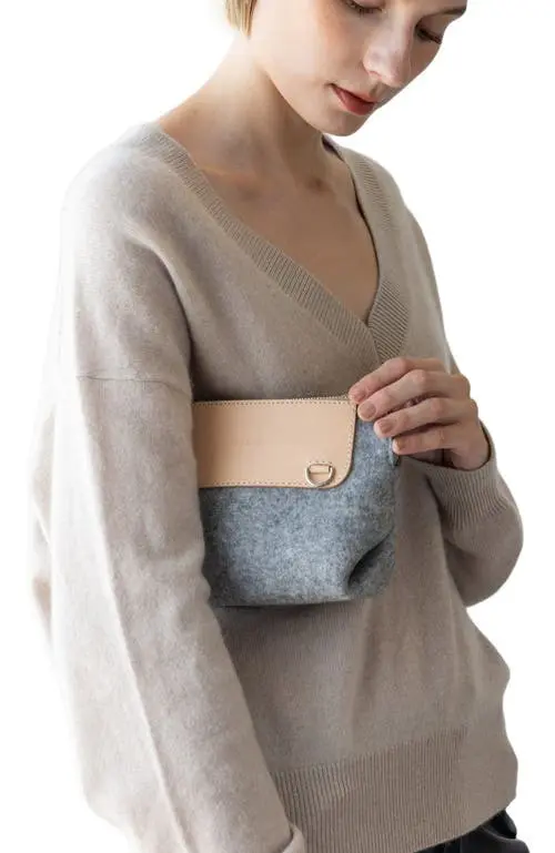 GRAF LANTZ Merino Wool Belt Bag - Granite