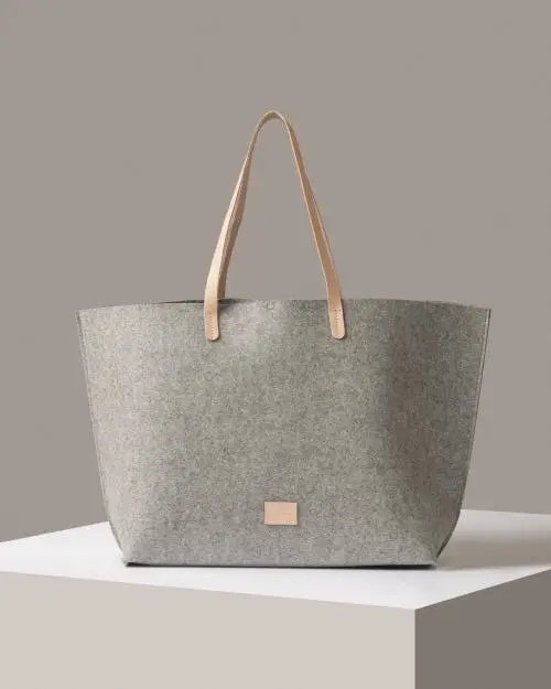 GRAF LANTZ Hana Merino Wool Boat Bag - Granite