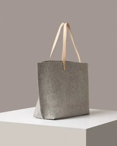 GRAF LANTZ Hana Merino Wool Boat Bag - Granite