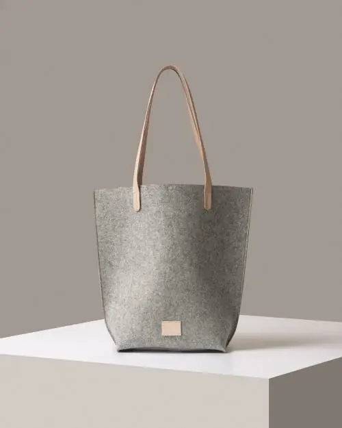 GRAF LANTZ Hana Merino Wool Tote - Granite