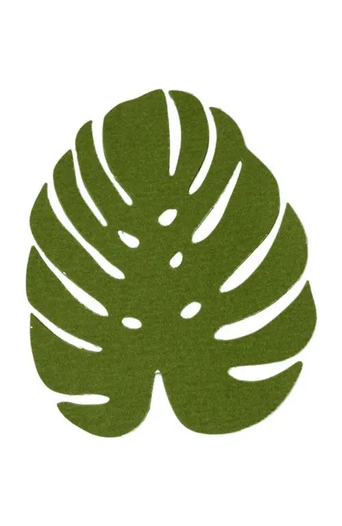 GRAF LANTZ Merino Wool Monstera Trivet - Loden Green