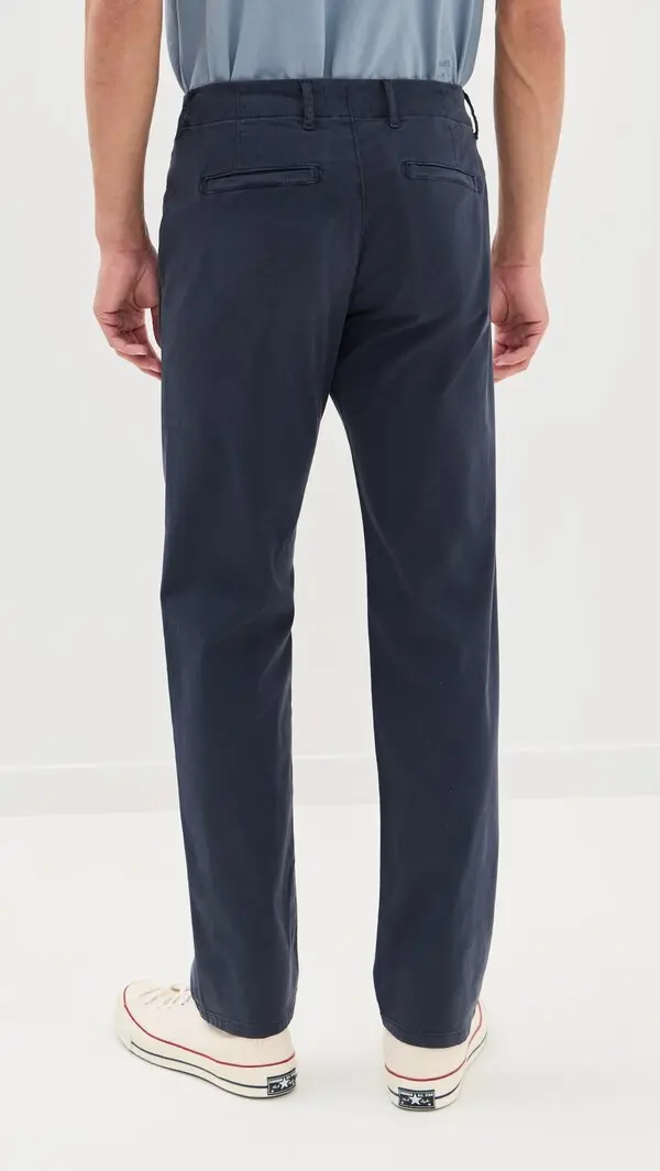 Paige Vincent Stretch Sateen Straight Chinos - Deep Anchor