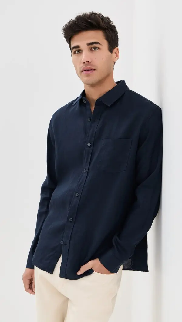 Vince Linen Shirt - Coastal