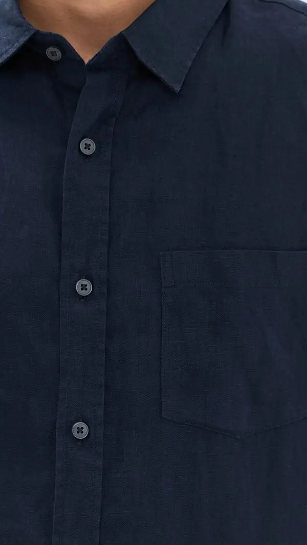 Vince Linen Shirt - Coastal