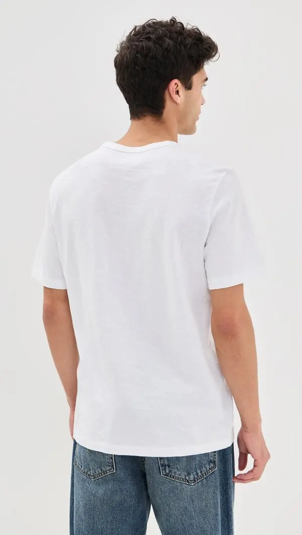 Faherty Brand Sunwashed Pocket Tee - White