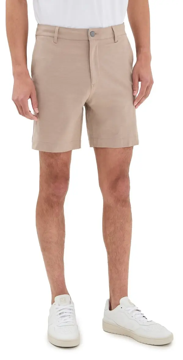 Faherty Brand Stretch Jersey Shorts - Khaki
