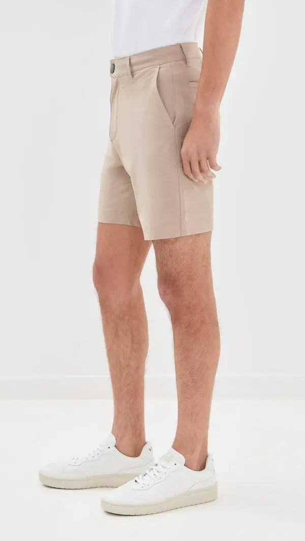 Faherty Brand Stretch Jersey Shorts - Khaki