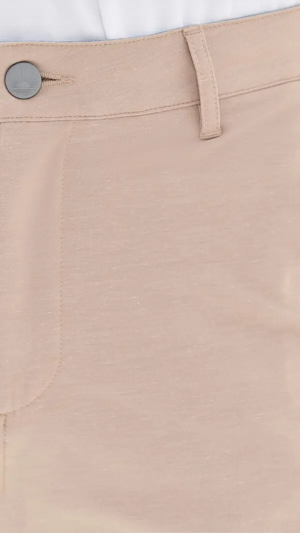 Faherty Brand Stretch Jersey Shorts - Khaki