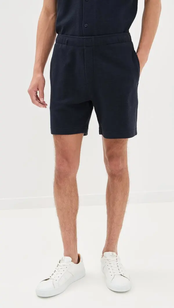 Vince Boucle Pull-on Shorts 6.25 - Coastal
