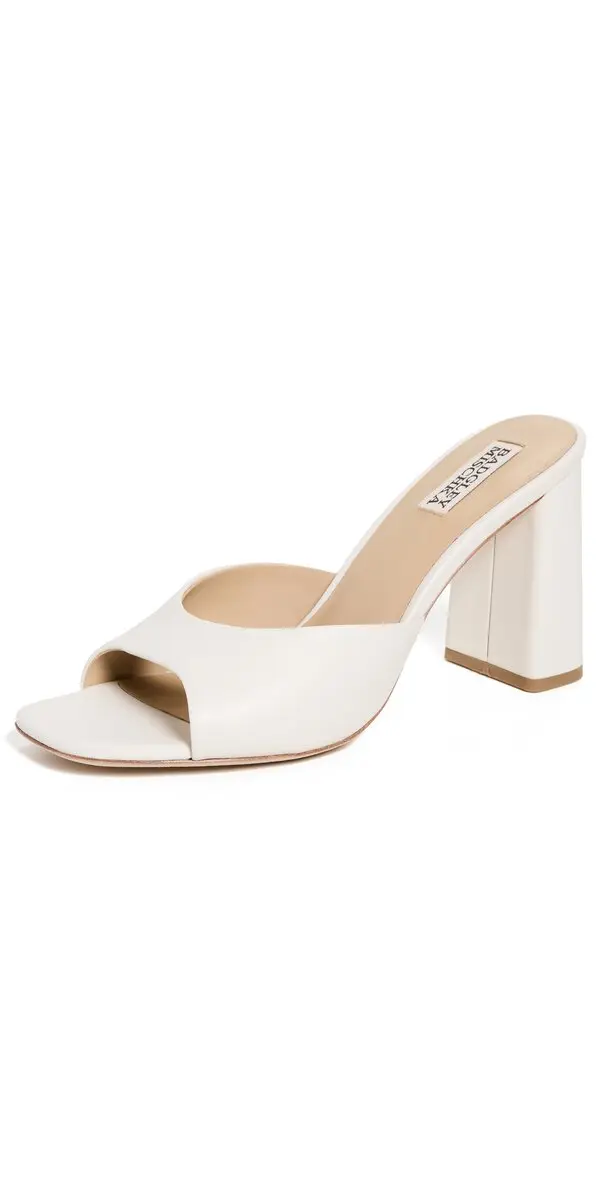Badgley Mischka Cadence Mules - White
