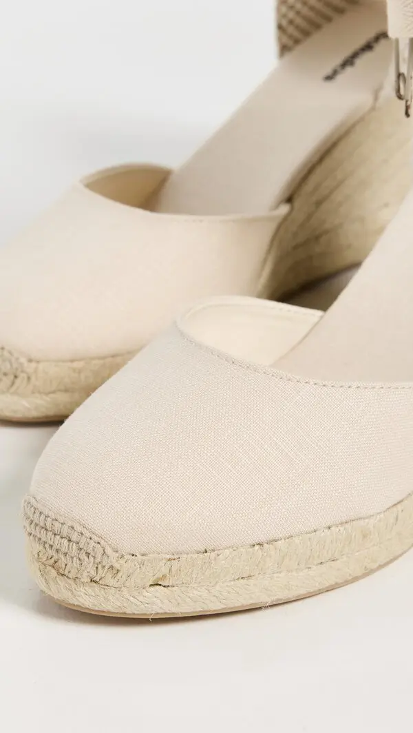 Soludos Marseille Wedge Espadrilles - Ivory