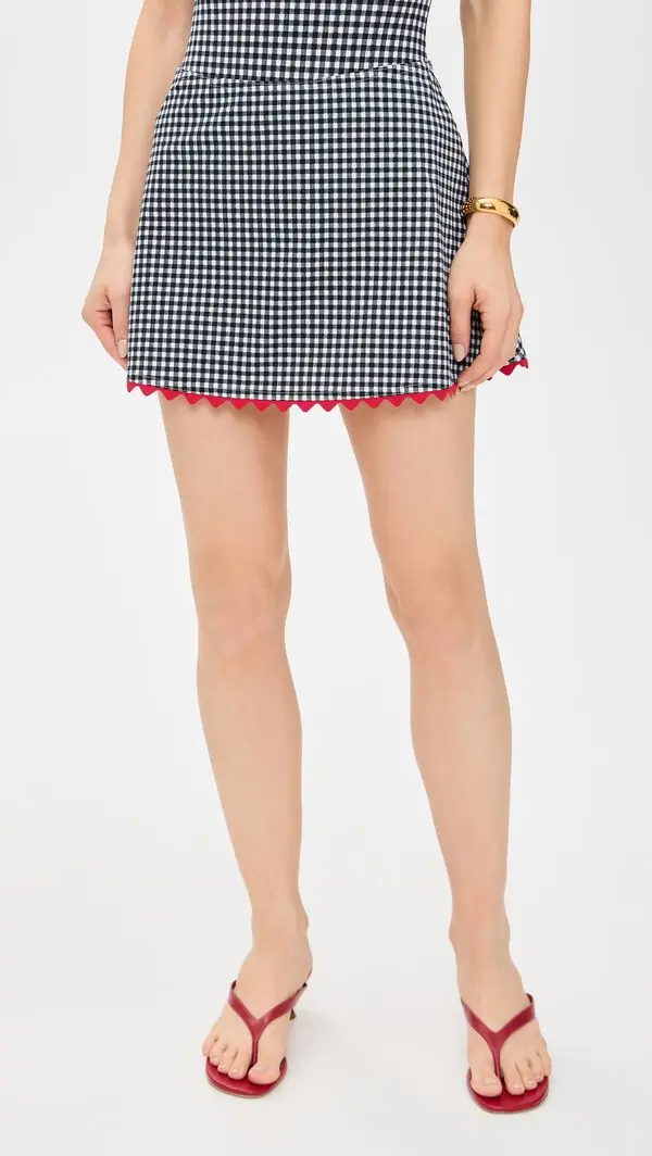 KARLA COLLETTO Livvy Checkered Skirt