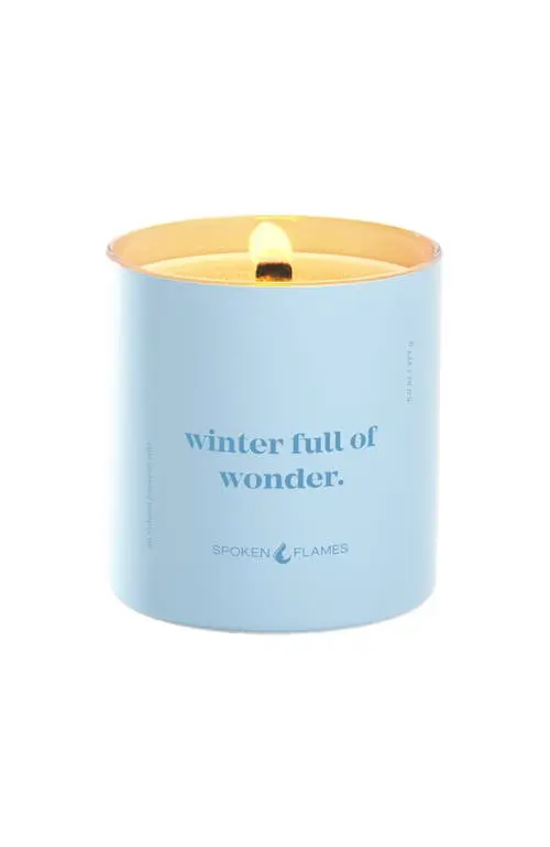 SPOKEN FLAMES Winter Full Of Wonder Candle