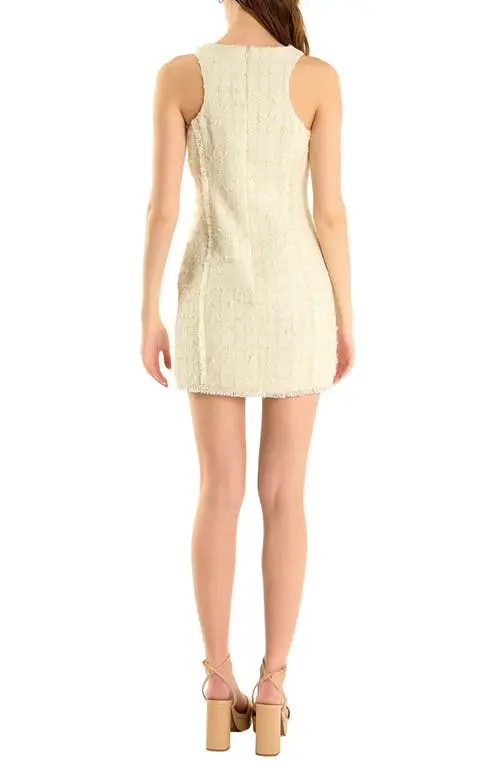 Endless Rose Fringe Tweed Mini Dress