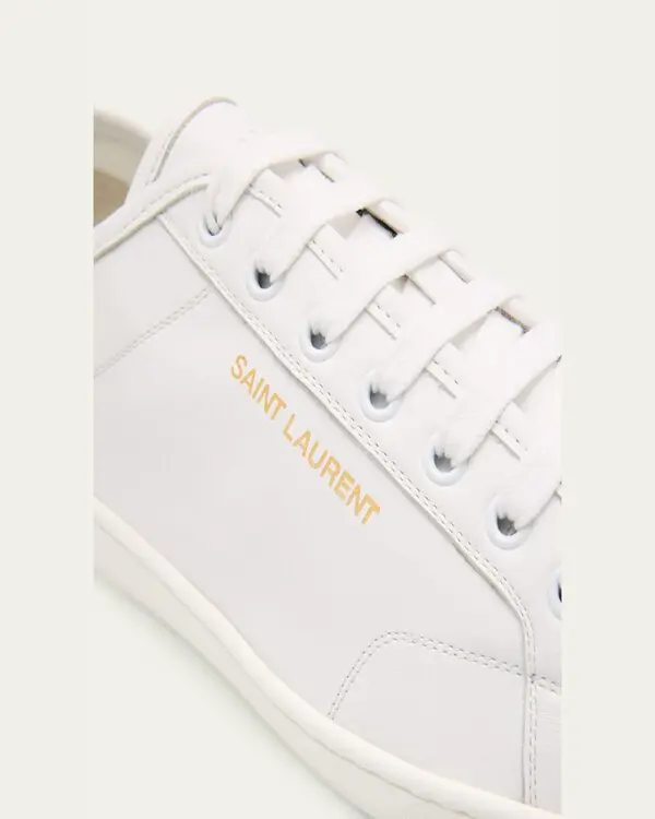 Saint Laurent Gym Leather Low-top Sneakers - Black