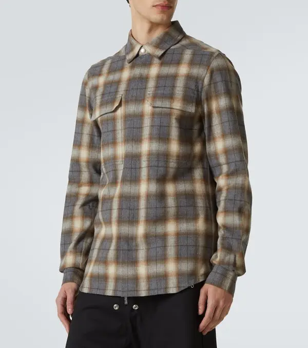Rick Owens Plaid Cotton Shirt