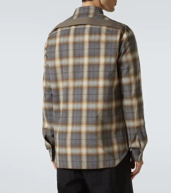 Rick Owens Plaid Cotton Shirt