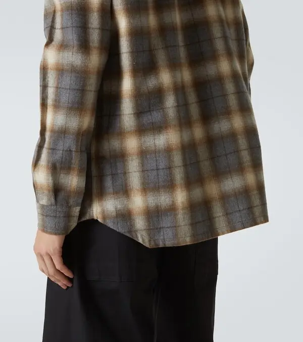 Rick Owens Plaid Cotton Shirt