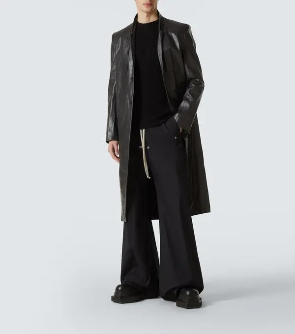 Rick Owens Leather Coat