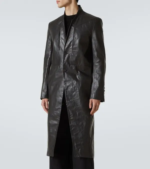 Rick Owens Leather Coat