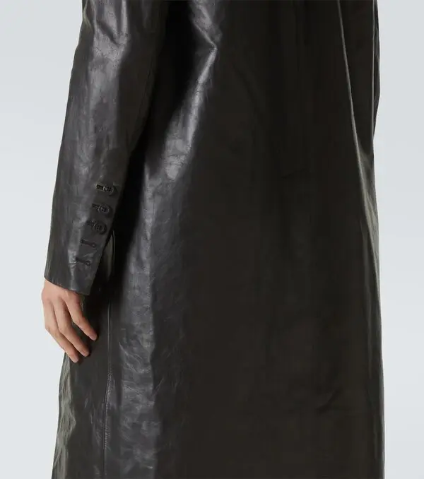 Rick Owens Leather Coat