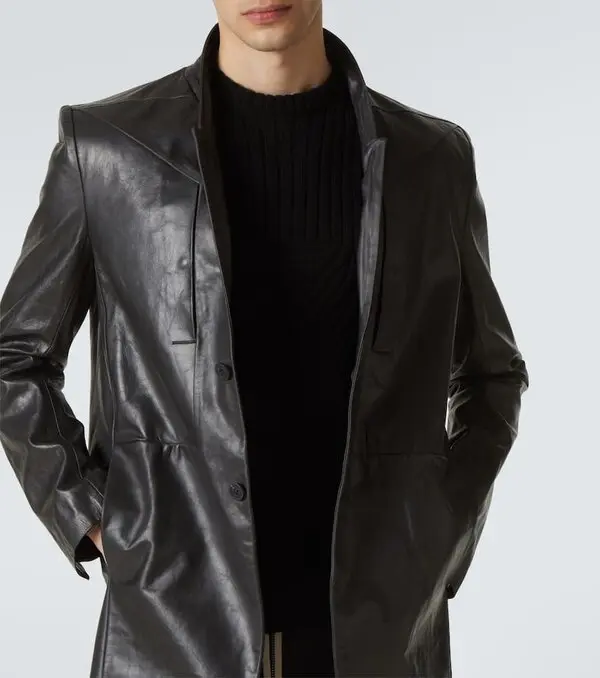 Rick Owens Leather Coat