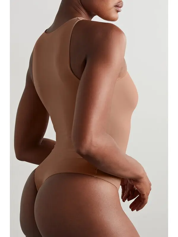 SKIMS Fits Everybody High Neck Bodysuit - Neutrals