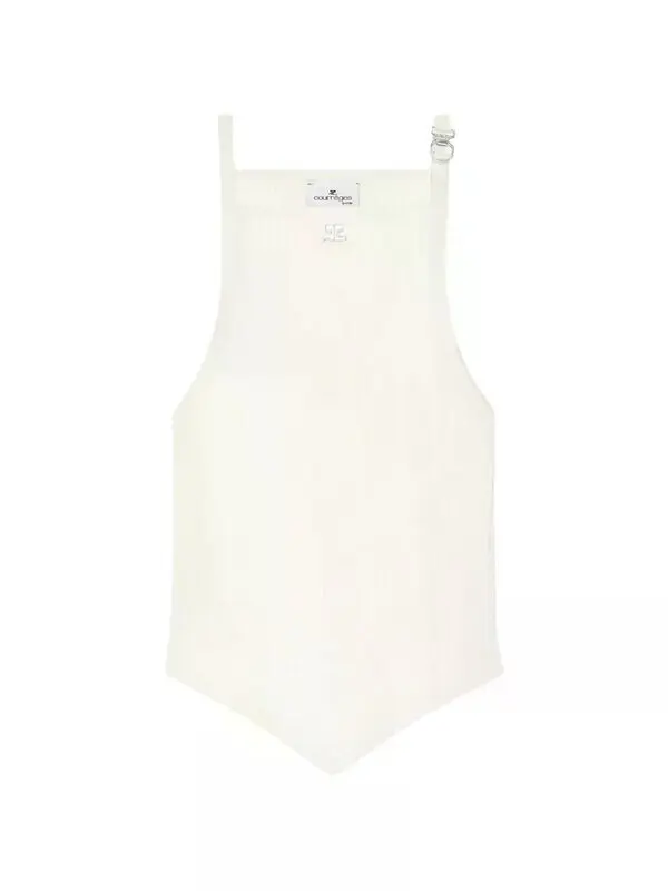 COURREGES Pointy Tank Top - Alabaster