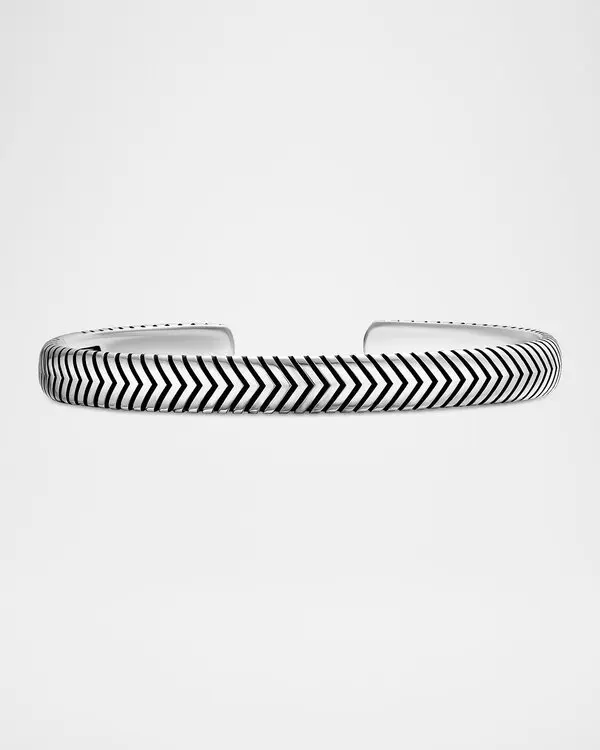 David Yurman Chevron Cuff Bracelet - Silver