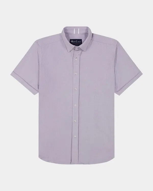 Robert Graham Hammond Short-sleeve Shirt - Lilac