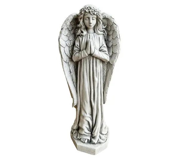 SANTA'S WORKSHOP 16' Cold Cast Angel Praying - One-color