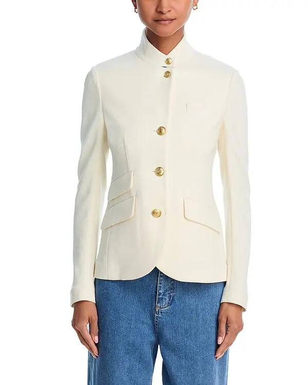 Rag & Bone Slade Textured Knit Blazer - Off White