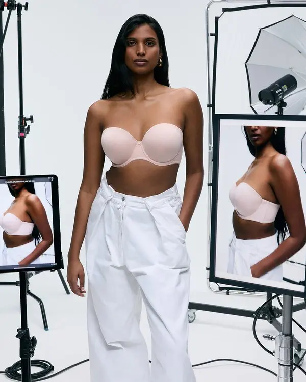 Chantelle Comfort Chic Full Bust Strapless Bra - Rose